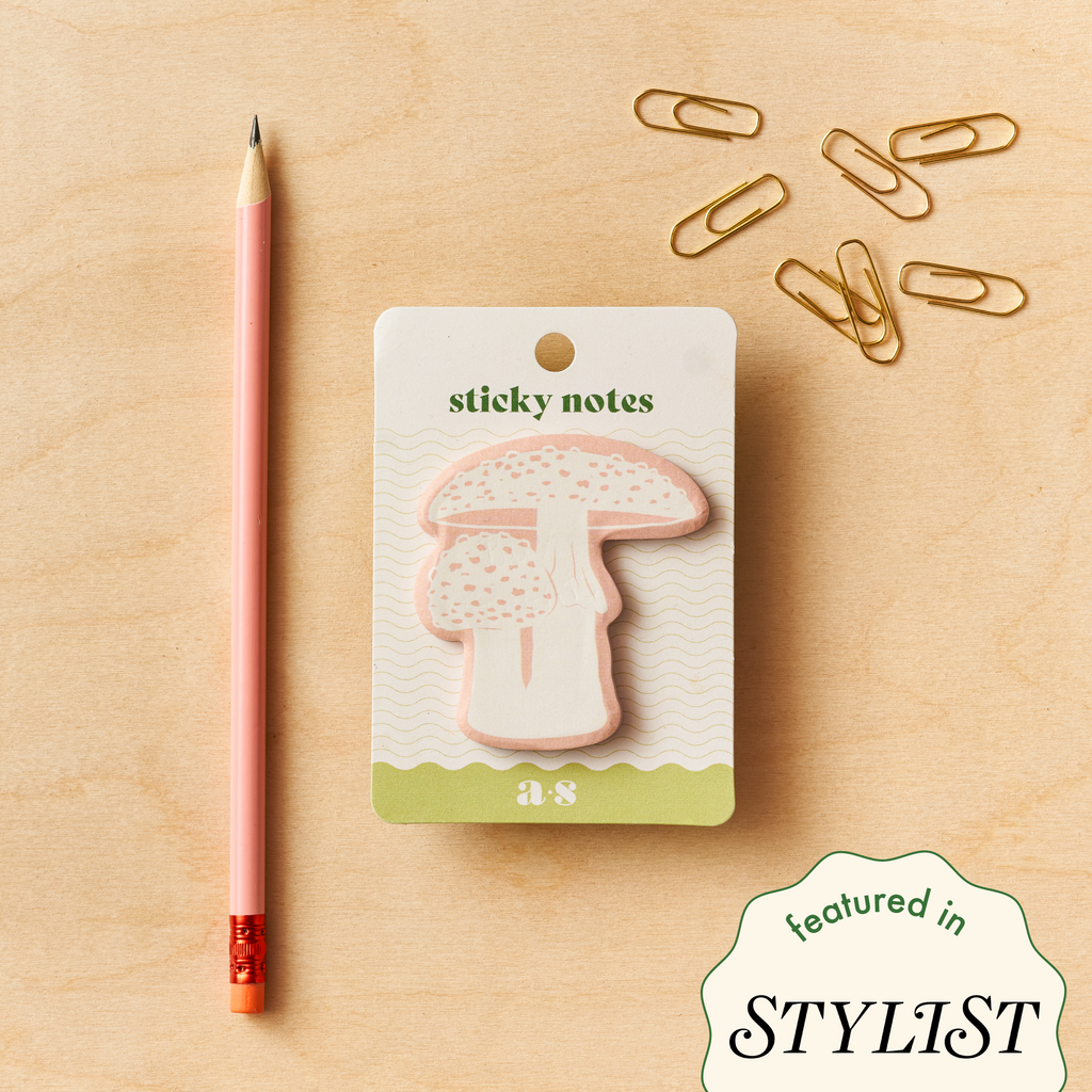 Mushroom Sticky Notes | Cute Stationery, back to school – Another Studio